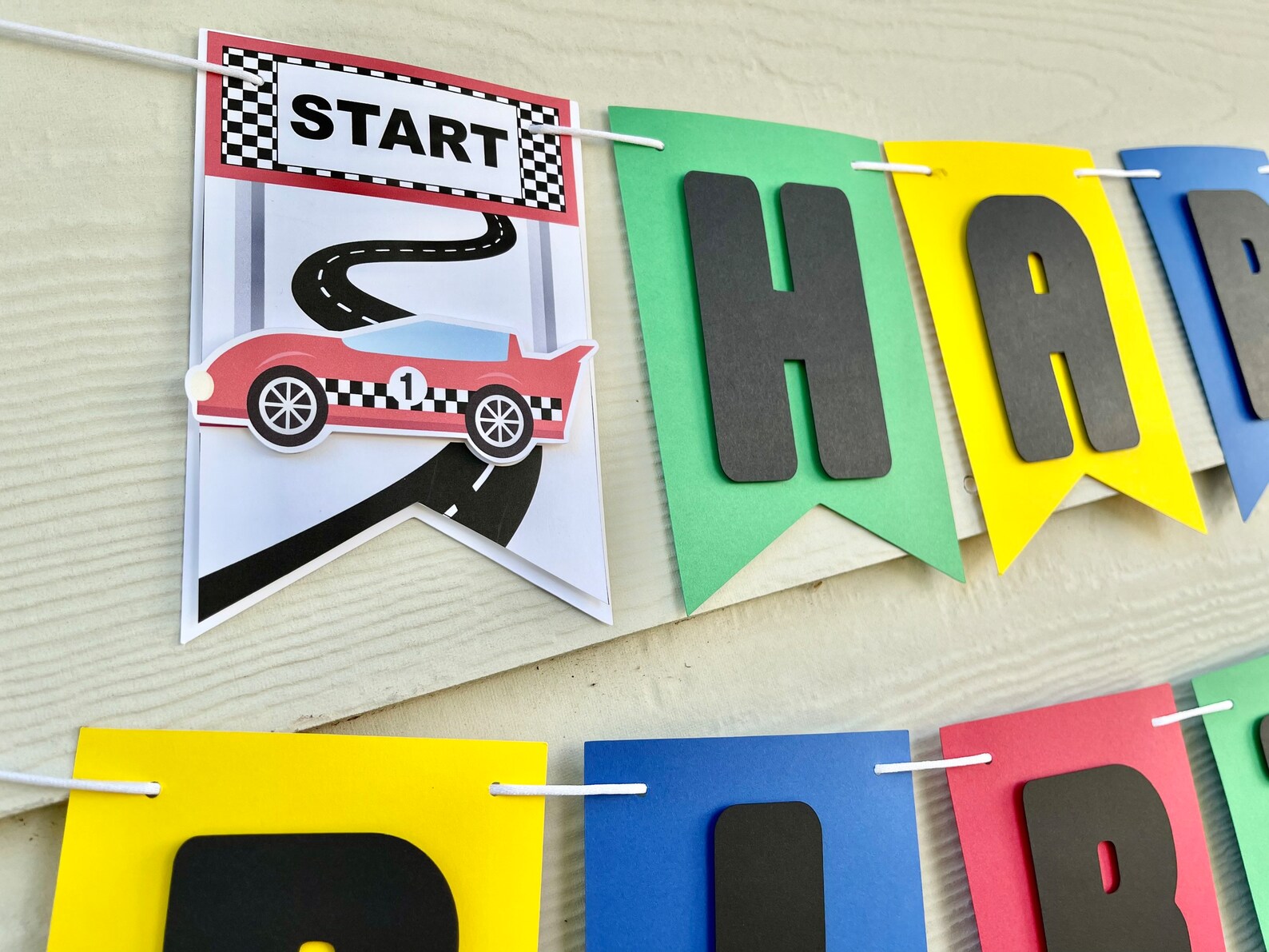 Race Car Birthday Banner Race Car Party Decorations Race Car - Etsy