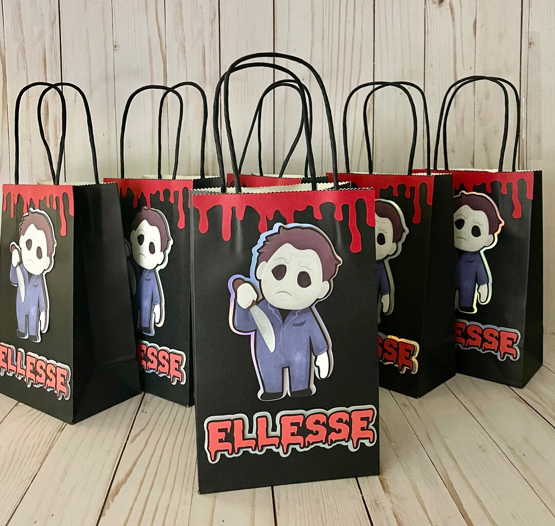 Halloween Favor Bags Horror Movie Birthday Party Goodie Bags - Etsy
