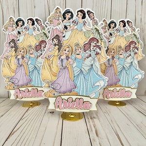 Princess Centerpiece Stand Princess Personalized Birthday Party ...