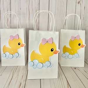 Rubber Duck Favor Bags: Girl Birthday Party Goodie Bags - Etsy