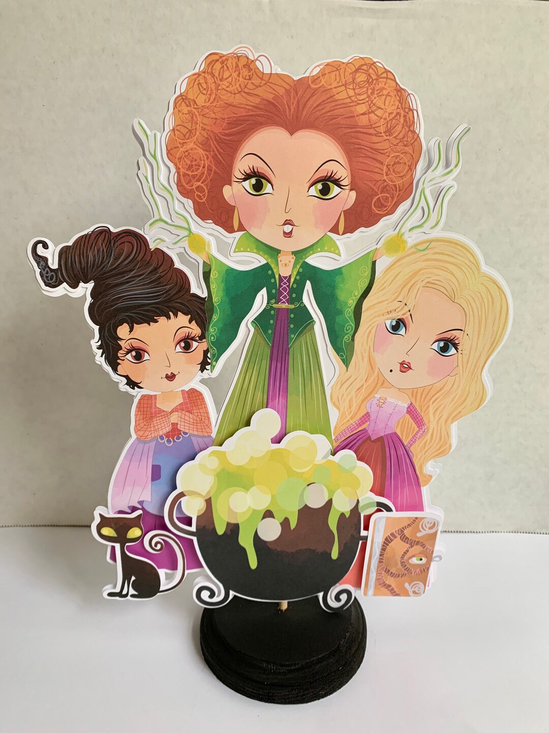 Halloween Witches Birthday Party Centerpiece Stand Hocus Pocus Party ...