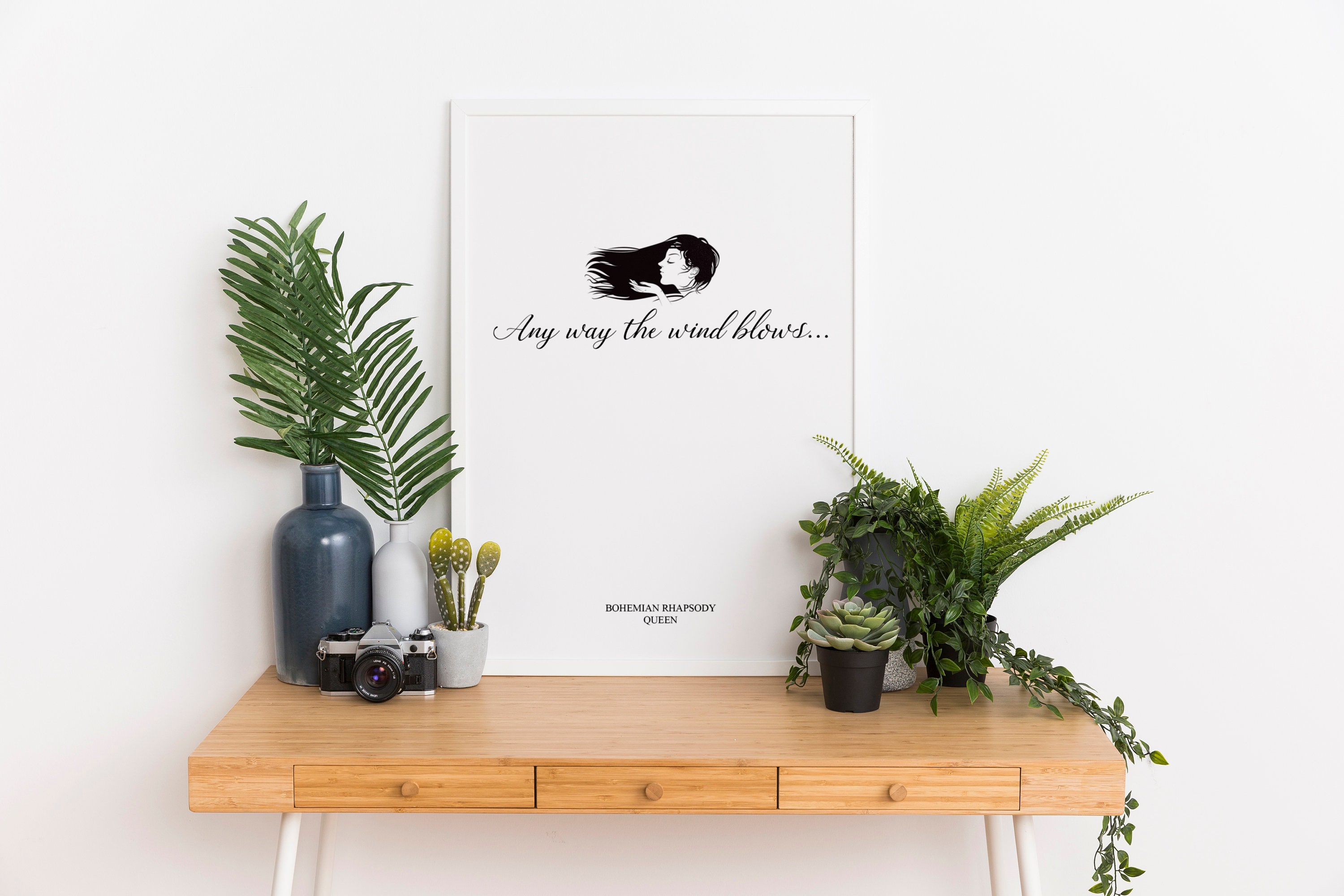 Bohemian Rhapsody, Queen, Lyrics, Wall Art, Digital Print, Poster ...