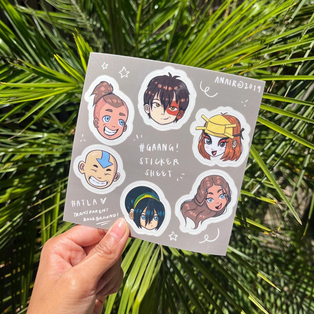 ATLA Gaang Sticker Sheet - Etsy