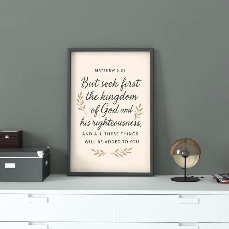 Matthew 6 33 - Etsy