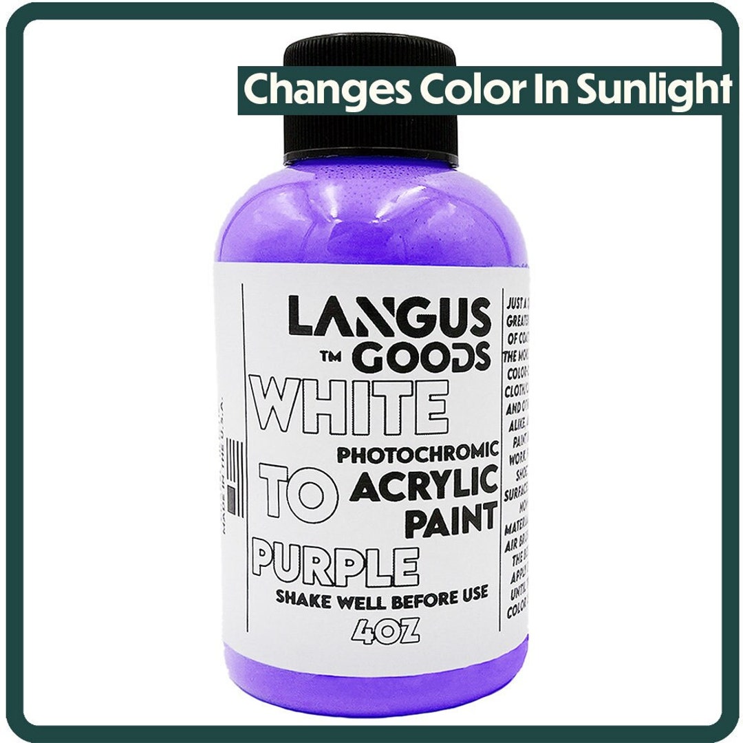 White to Purple Color Changing Fabric & Airbrush Paint That Changes ...