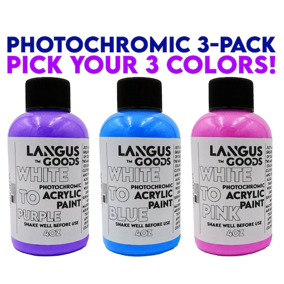 UV Color Changing Fabric & Airbrush Paint 3 Pack Changes - Etsy UK