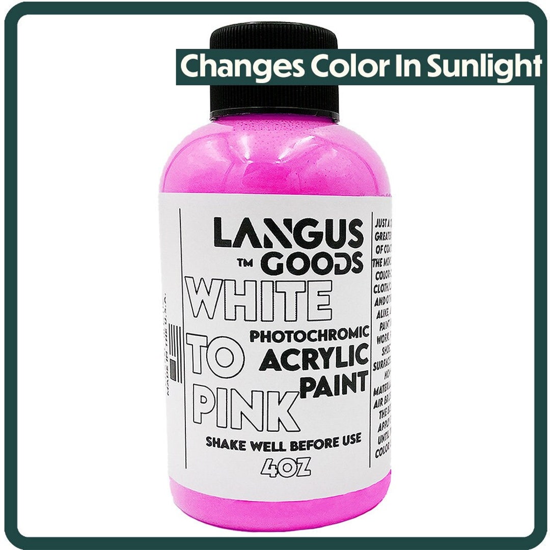 White to Pink Color Changing Fabric & Airbrush Paint That Changes Color ...