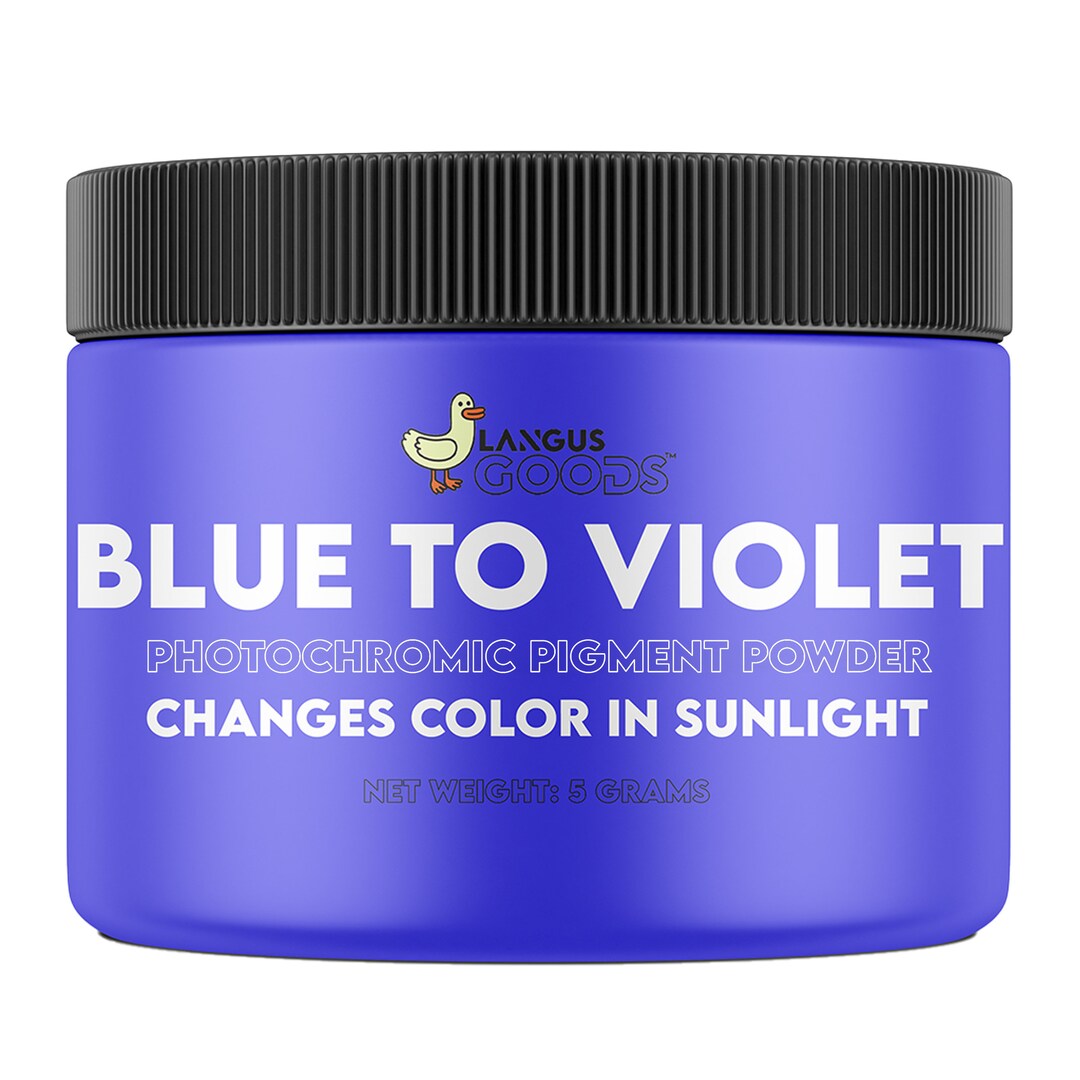 Blue to Violet Color Changing Photochromic Pigment Powder changes Color ...