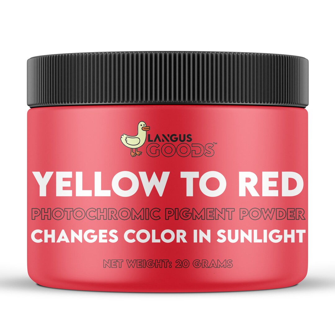 Yellow to Red Color Changing Photochromic Pigment Powder (changes Color ...