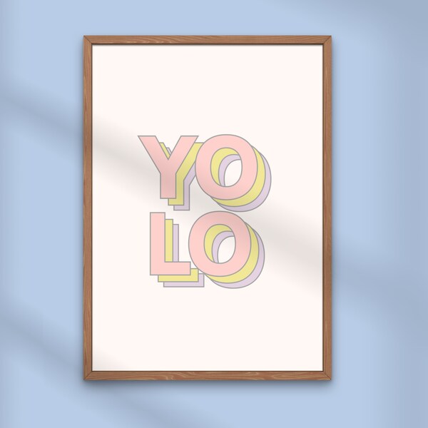 Yolo Poster - Etsy