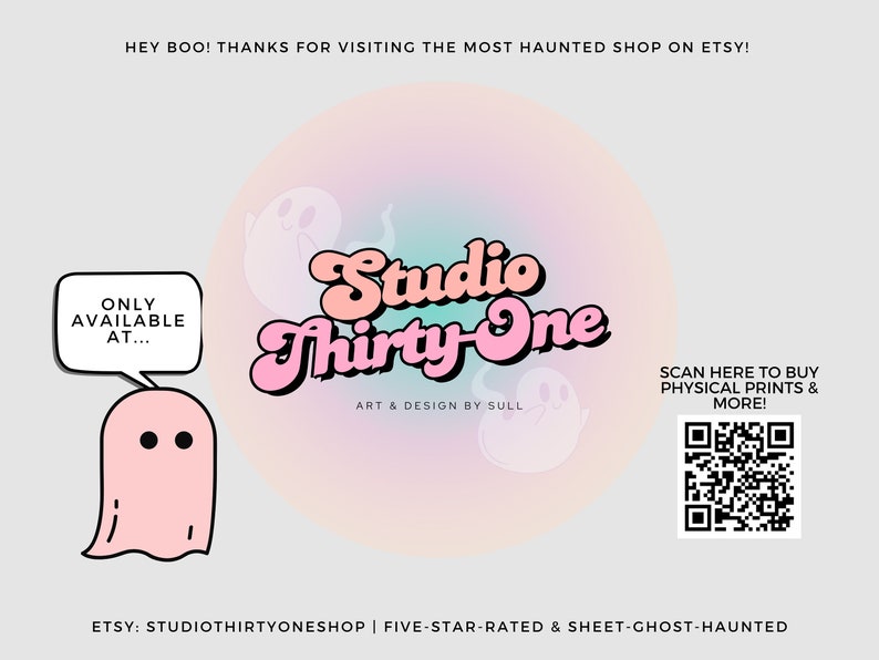 Pastel Halloween Wall Art Bundle | Cute Pink Spooky Art Print Set, Dorm ...