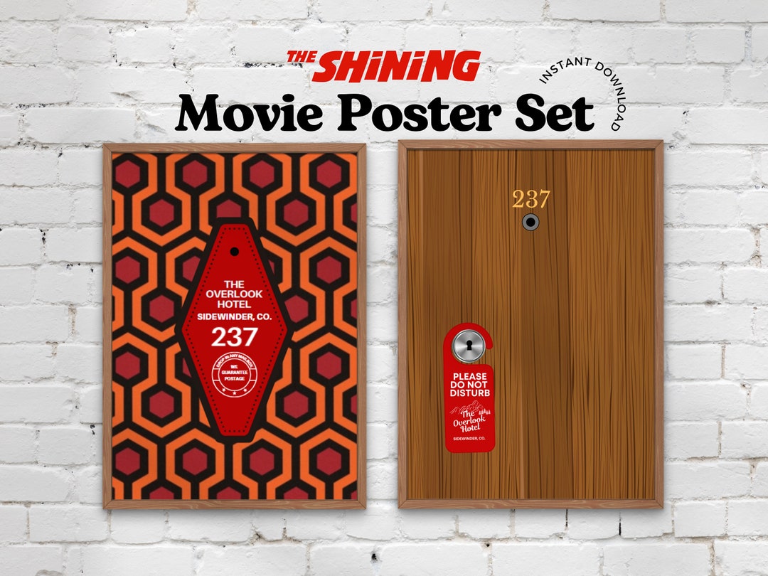 Horror Movie Poster Set, Horror Movie Artwork, Gift for Horror Lover ...