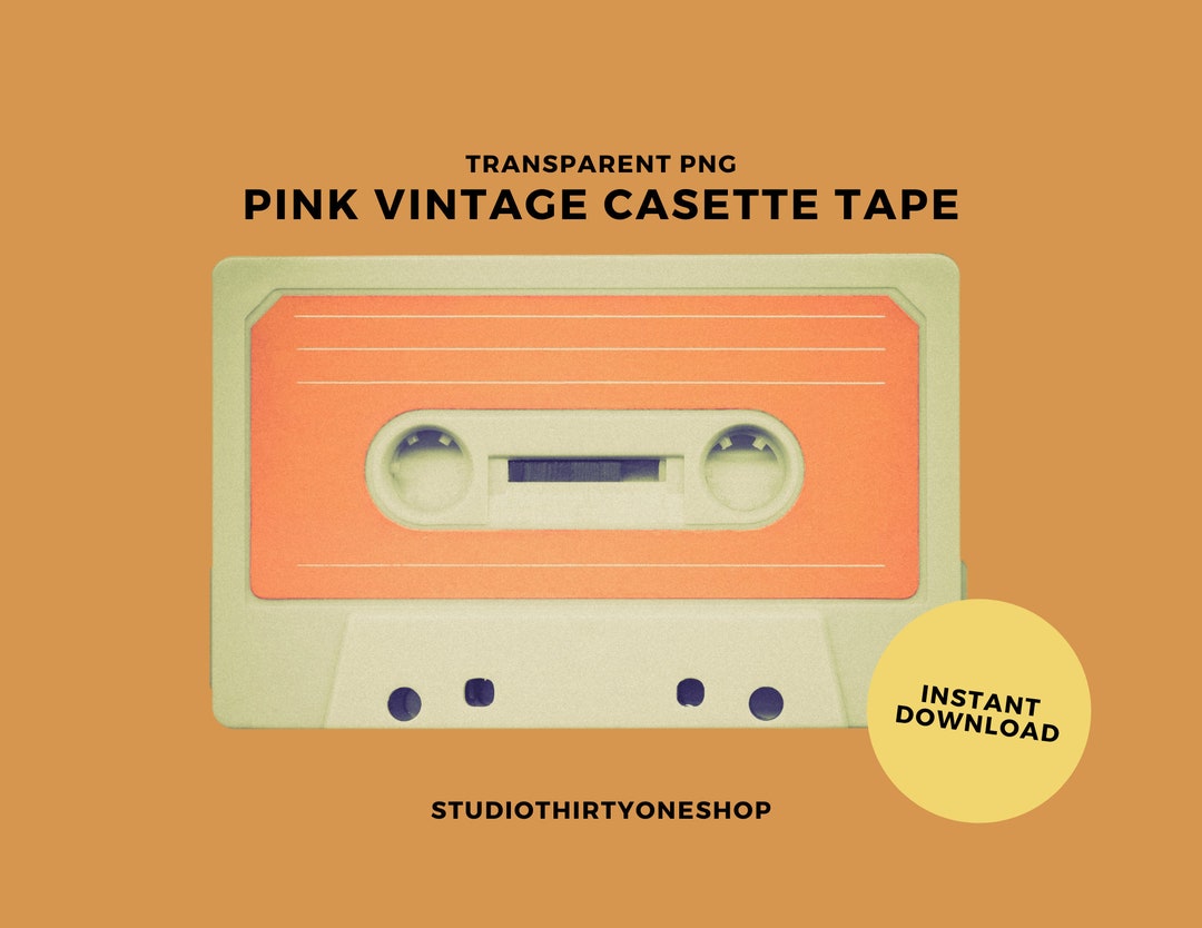 Vintage Cassette Tape PNG | 1980's Party Decor, 1990's Retro PNG ...