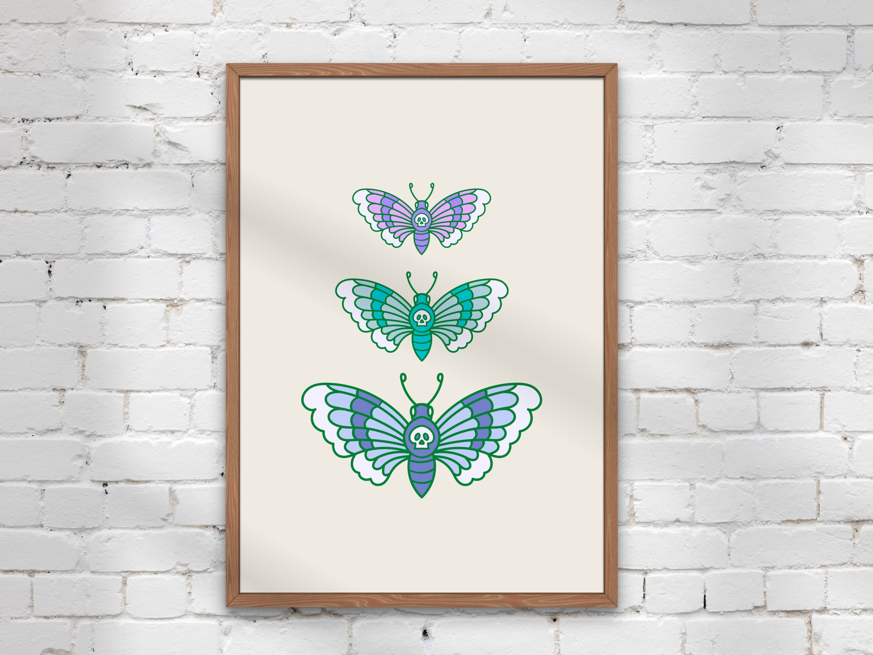 Impression d’art mural Death Moth | Moth Artwork, Boho Art Print ...
