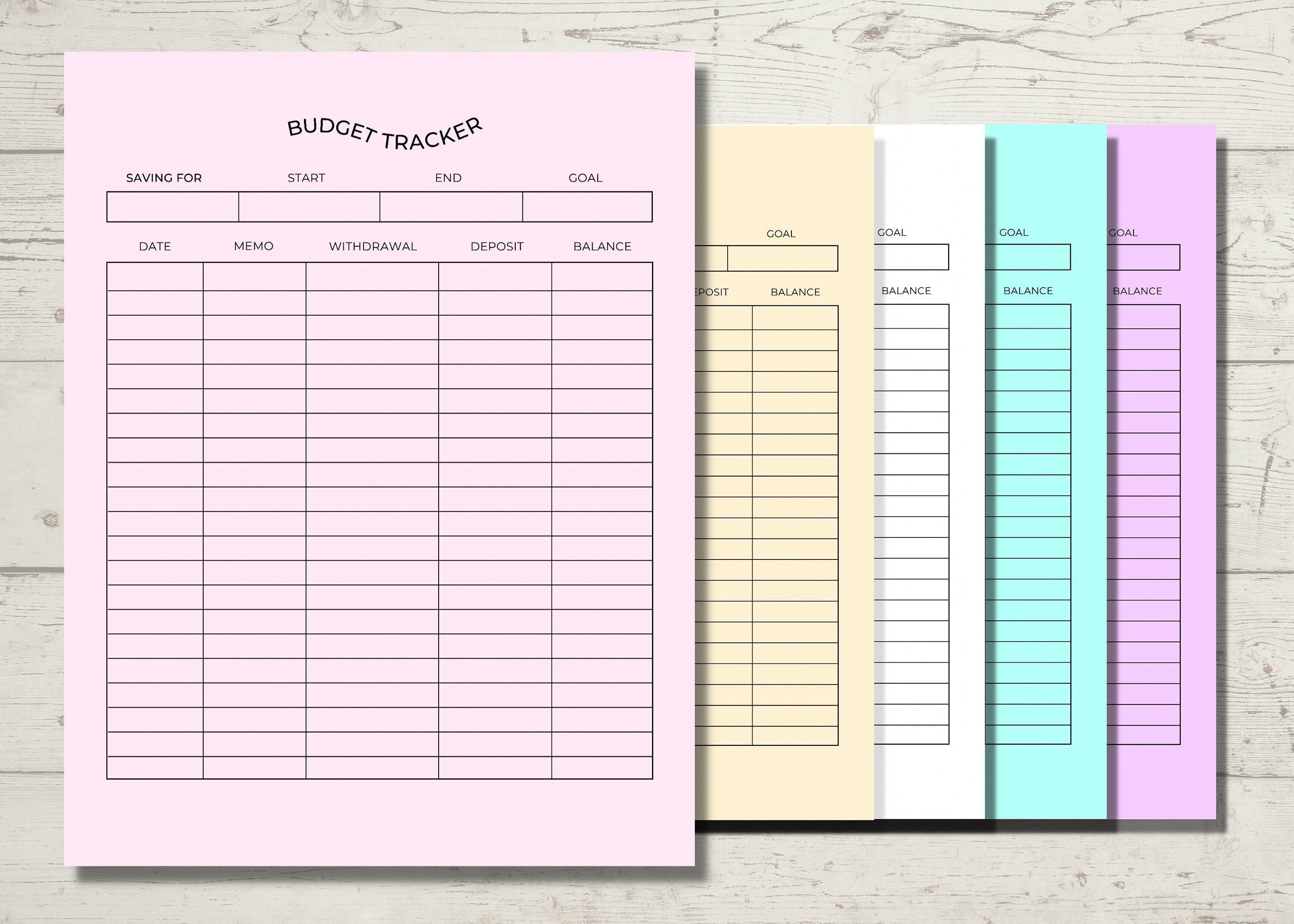 Printable Budget Tracker, Printable Expense Trackers, Finance Tracker ...