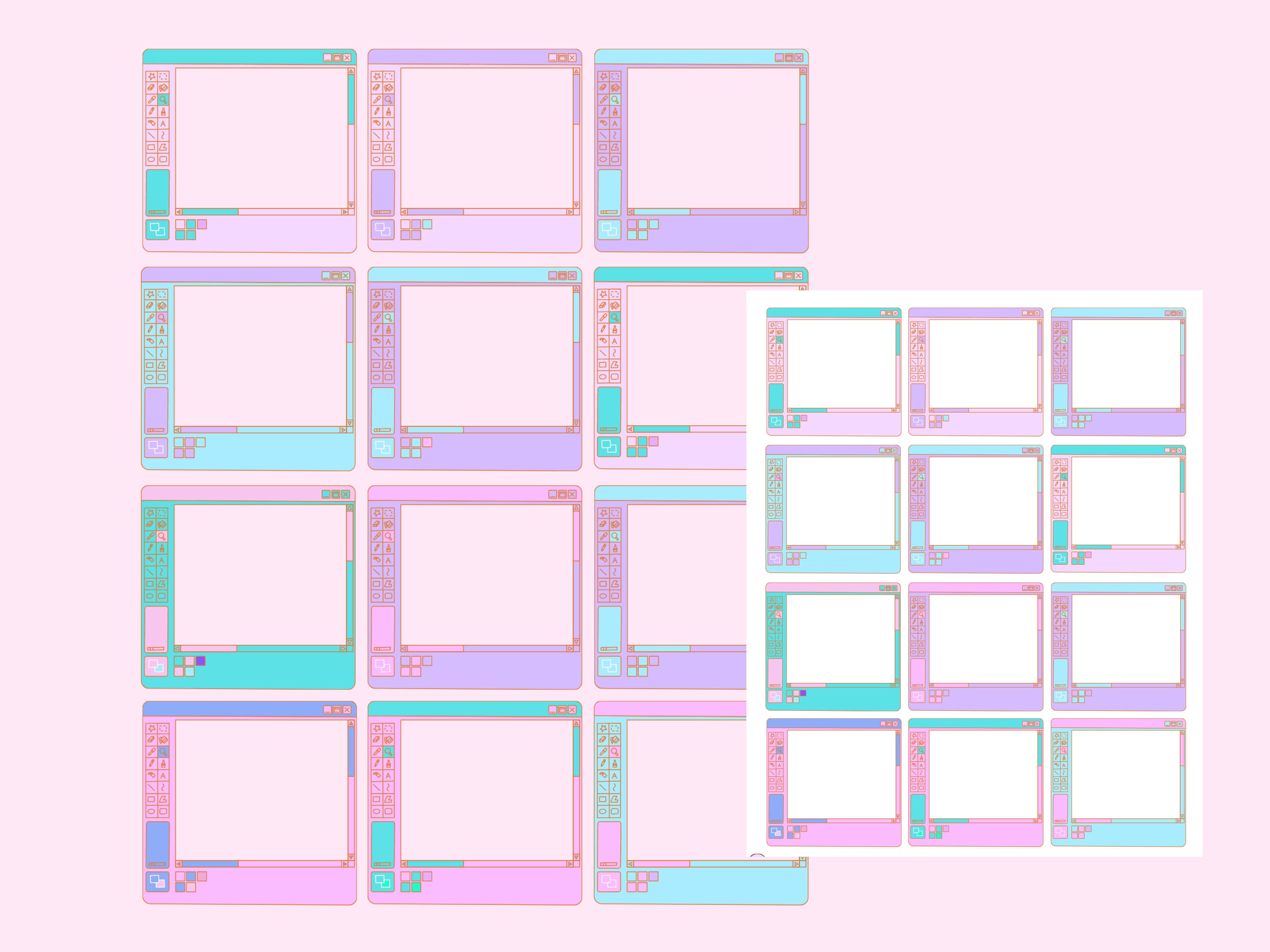 Kawaii MS Paint Windows Graphics | 1990's Retro MS Paint Windows ...