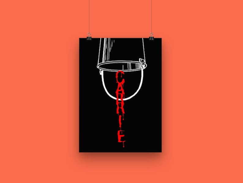 Carrie Movie Poster Horror Movie Art Print Horror Art Print - Etsy