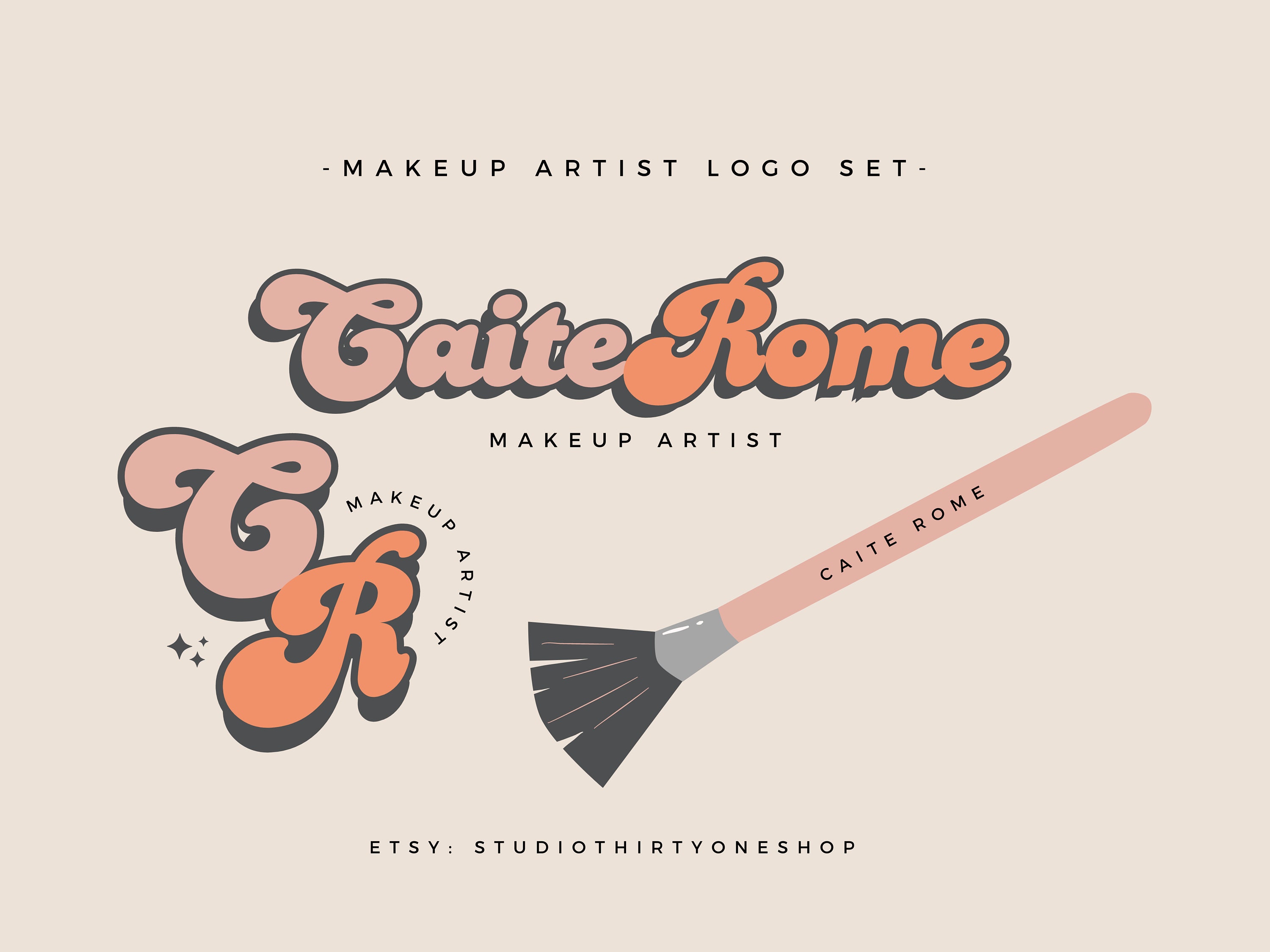 Beauty Logo Kit | Pre-made Logo Designs for Makeup Artist, Makeup Logo ...