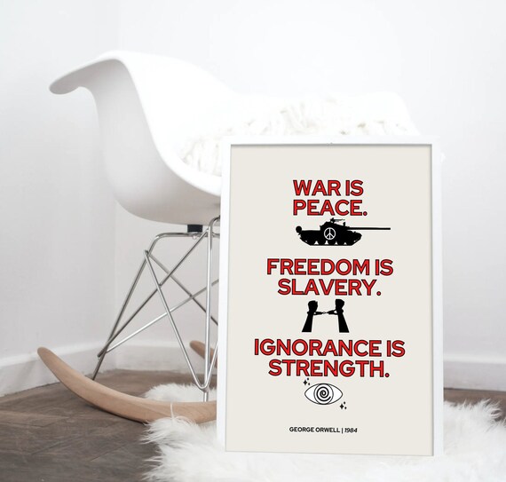 George Orwell 1984 Quote Wall Art 1984 Wall Art - Etsy