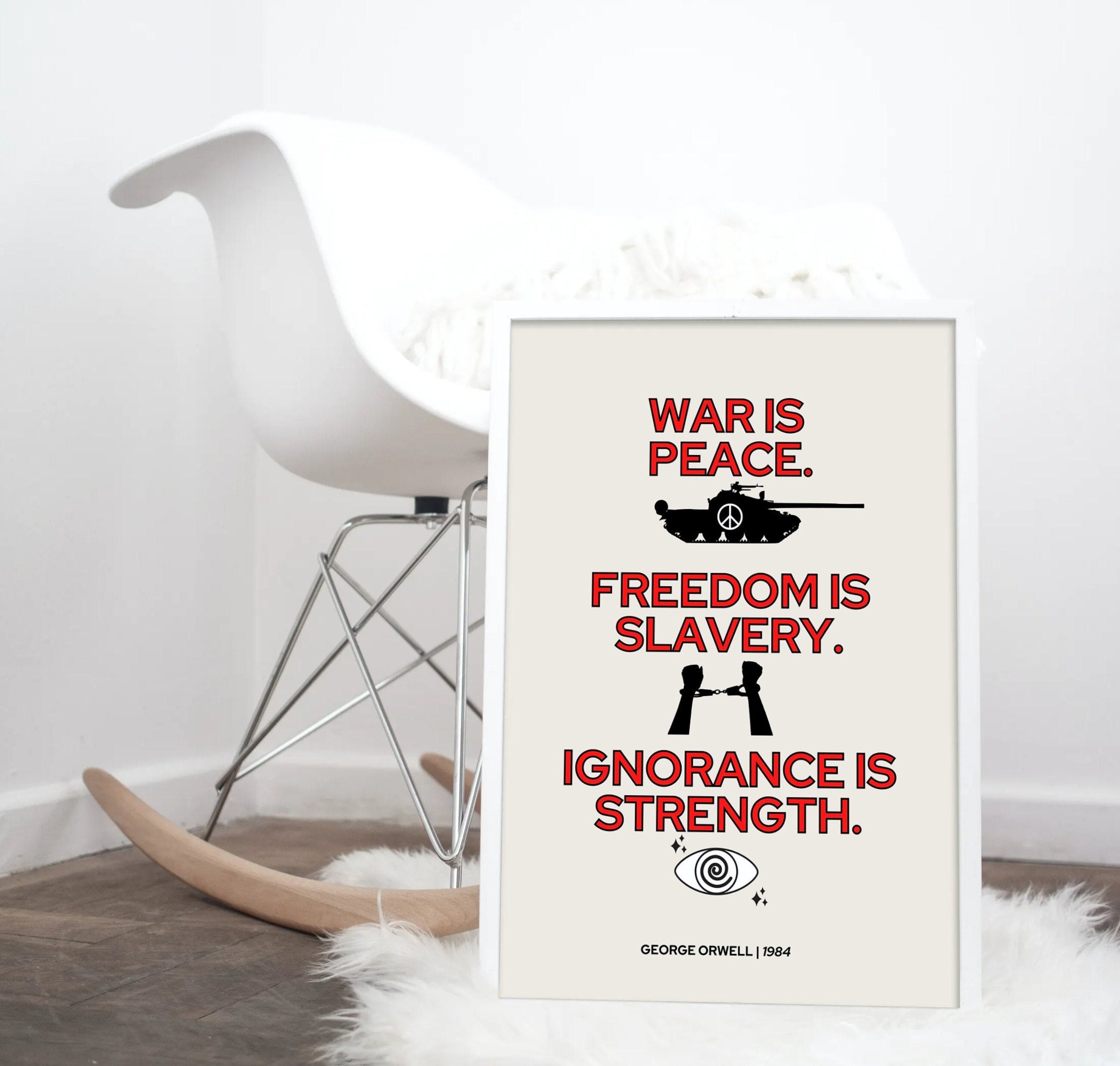 George Orwell "1984" Quote Wall Art, 1984 Wall Art Print, Instant ...