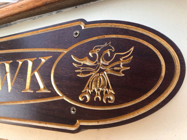 Custom Quarterboards -wood (qty 2) (name Boards, Signs, Carved Signs ...