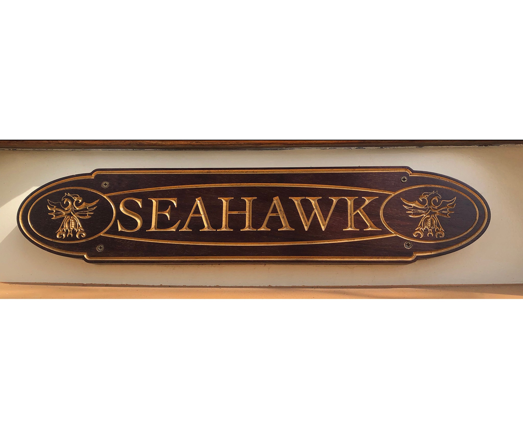Custom Quarterboards -wood (qty 2) (name Boards, Signs, Carved Signs ...