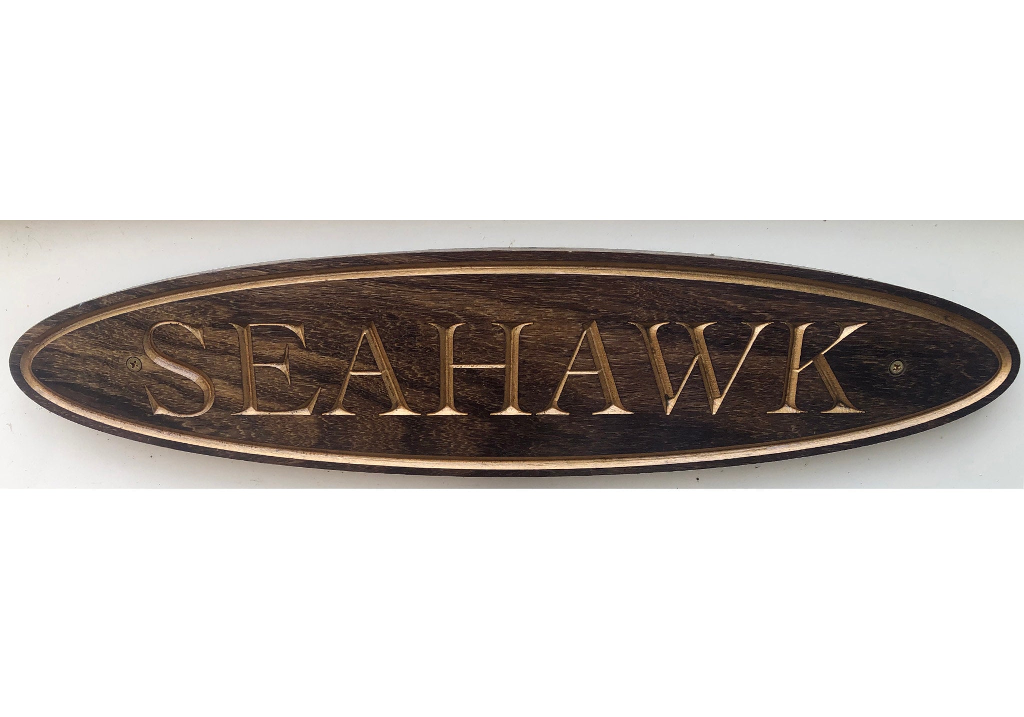 Mahogany Trailboards (qty1) (name Board, Carved Signs, House Address ...