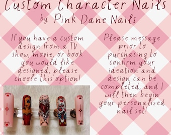 Custom Character Inspired Press on Nails - Etsy