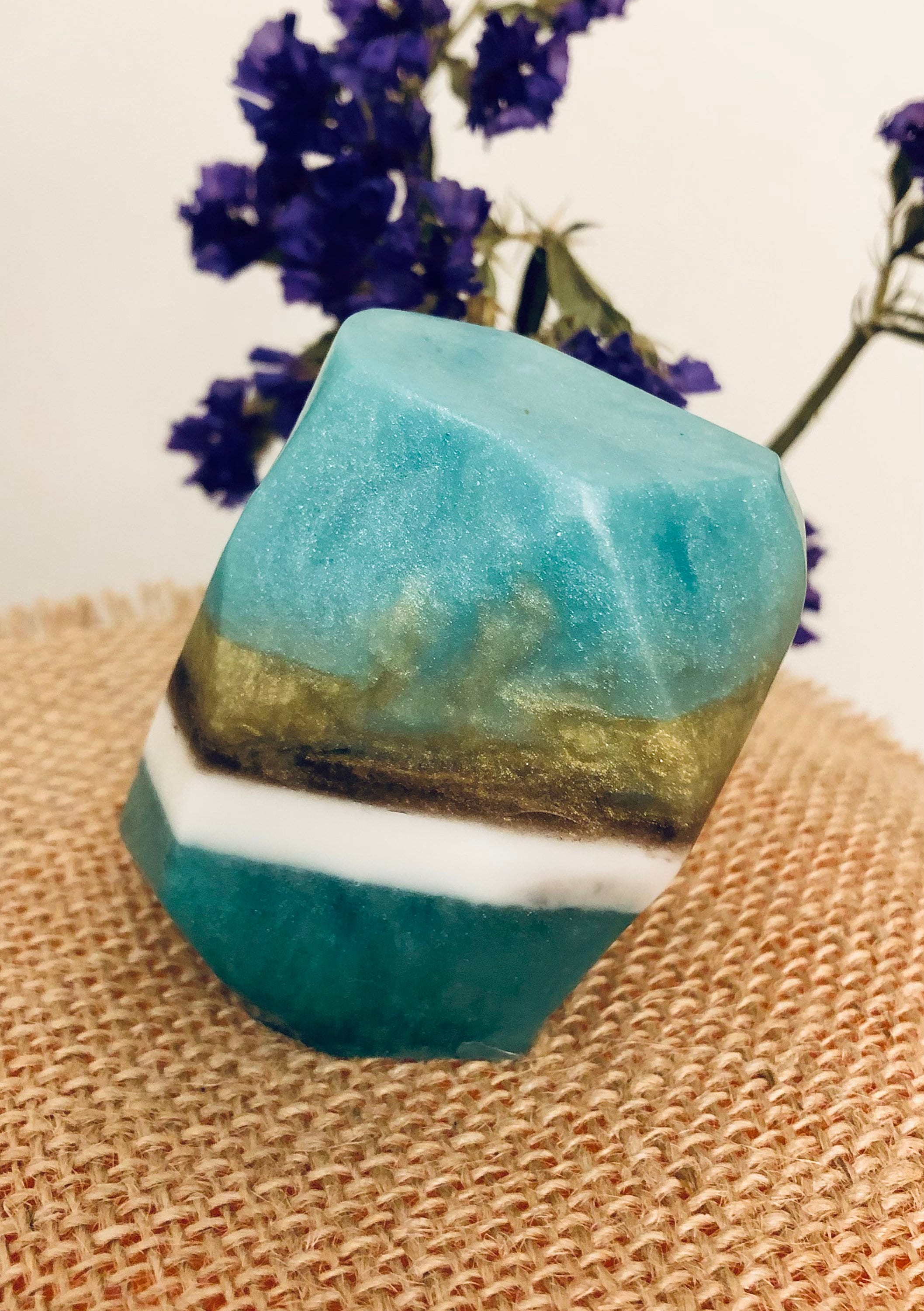 TURQUOISE SOAP ROCK | Gemstone Soap Bar - Etsy