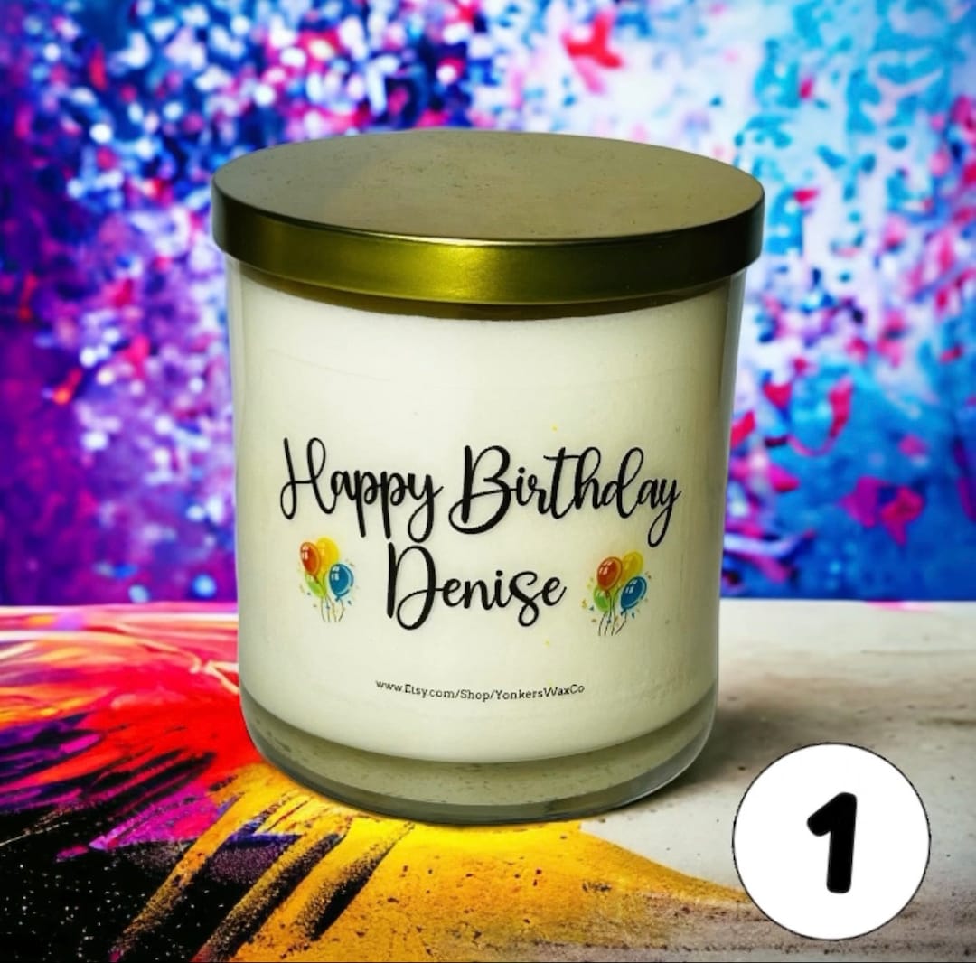 Happy Birthday Candles Personalized Birthday Candle Scented Birthday ...