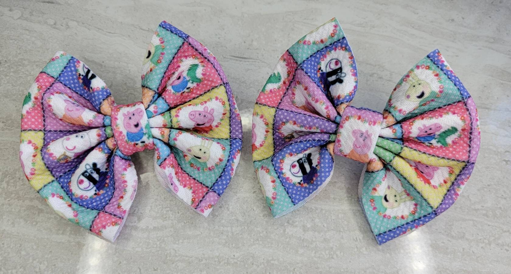 Oversized Pigtail Bows Set of 2 Bows Pig Bows Fabric - Etsy UK