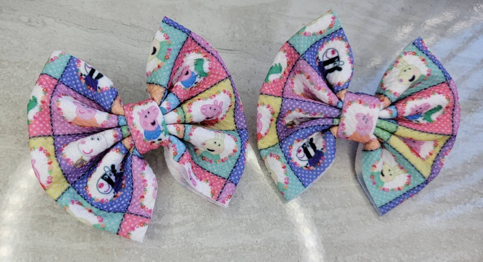 Oversized Pigtail Bows Set of 2 Bows Pig Bows Fabric - Etsy UK