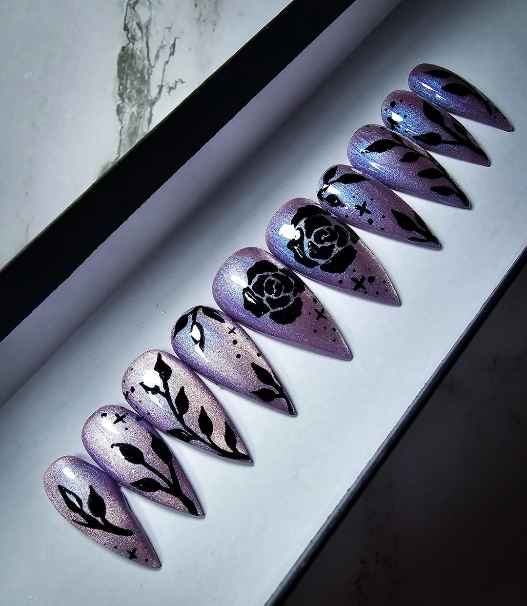 Slay With Sparkle Press on Nails - Etsy