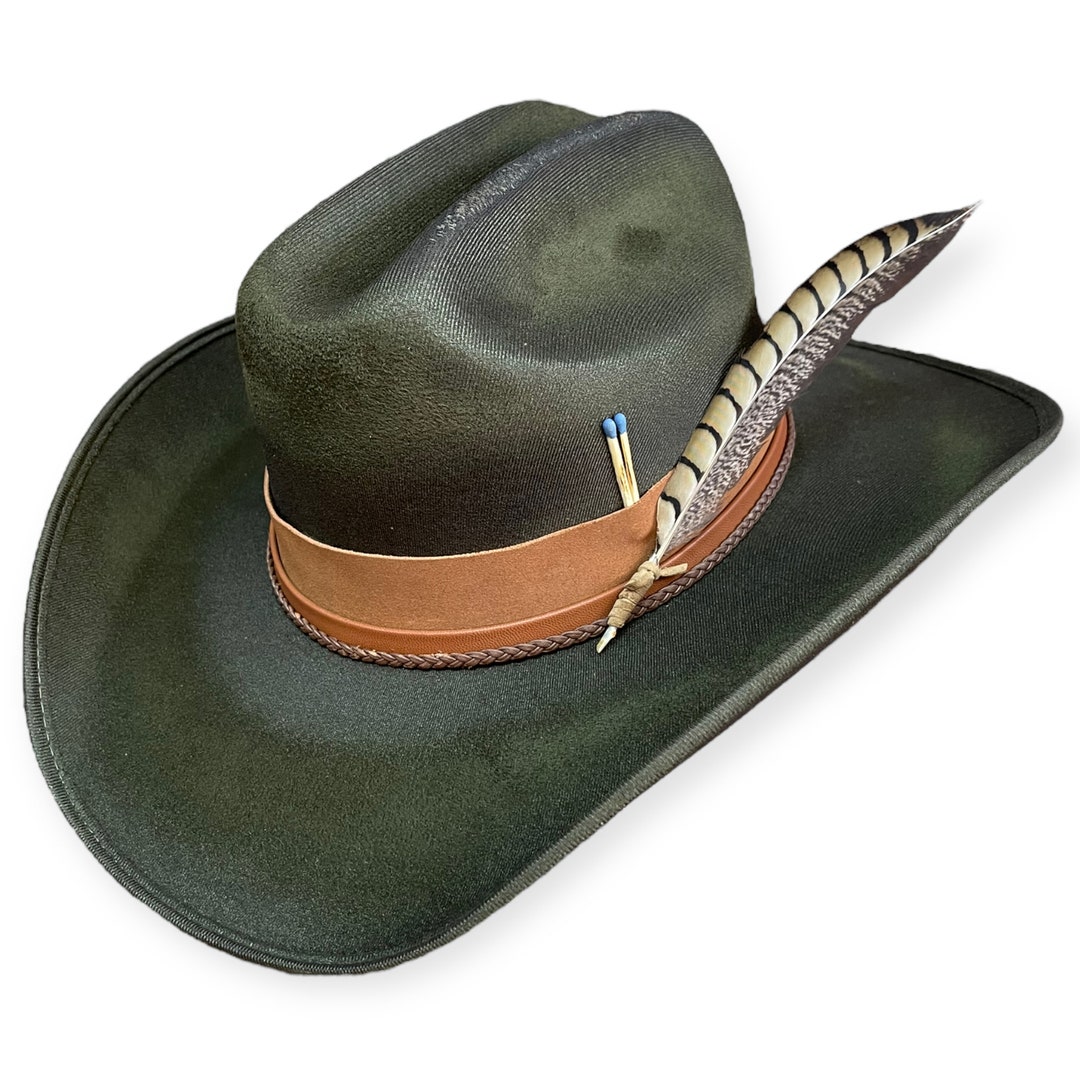 Military Green Cowboy Hat - Etsy