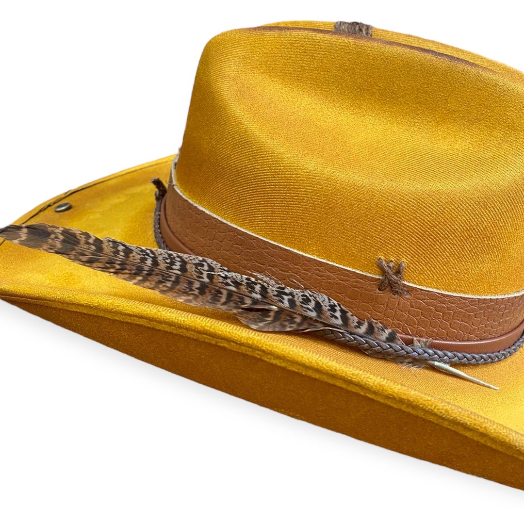 Yellow Cowboy Hat - Etsy