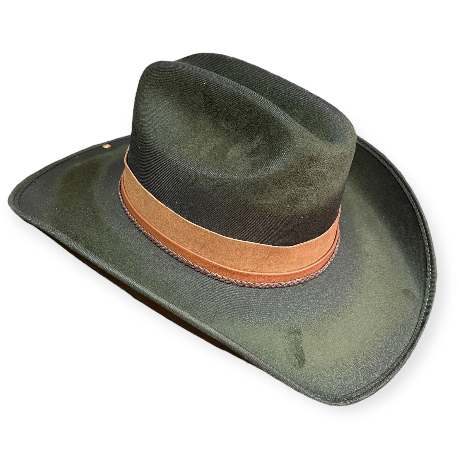 Military Green Cowboy Hat - Etsy