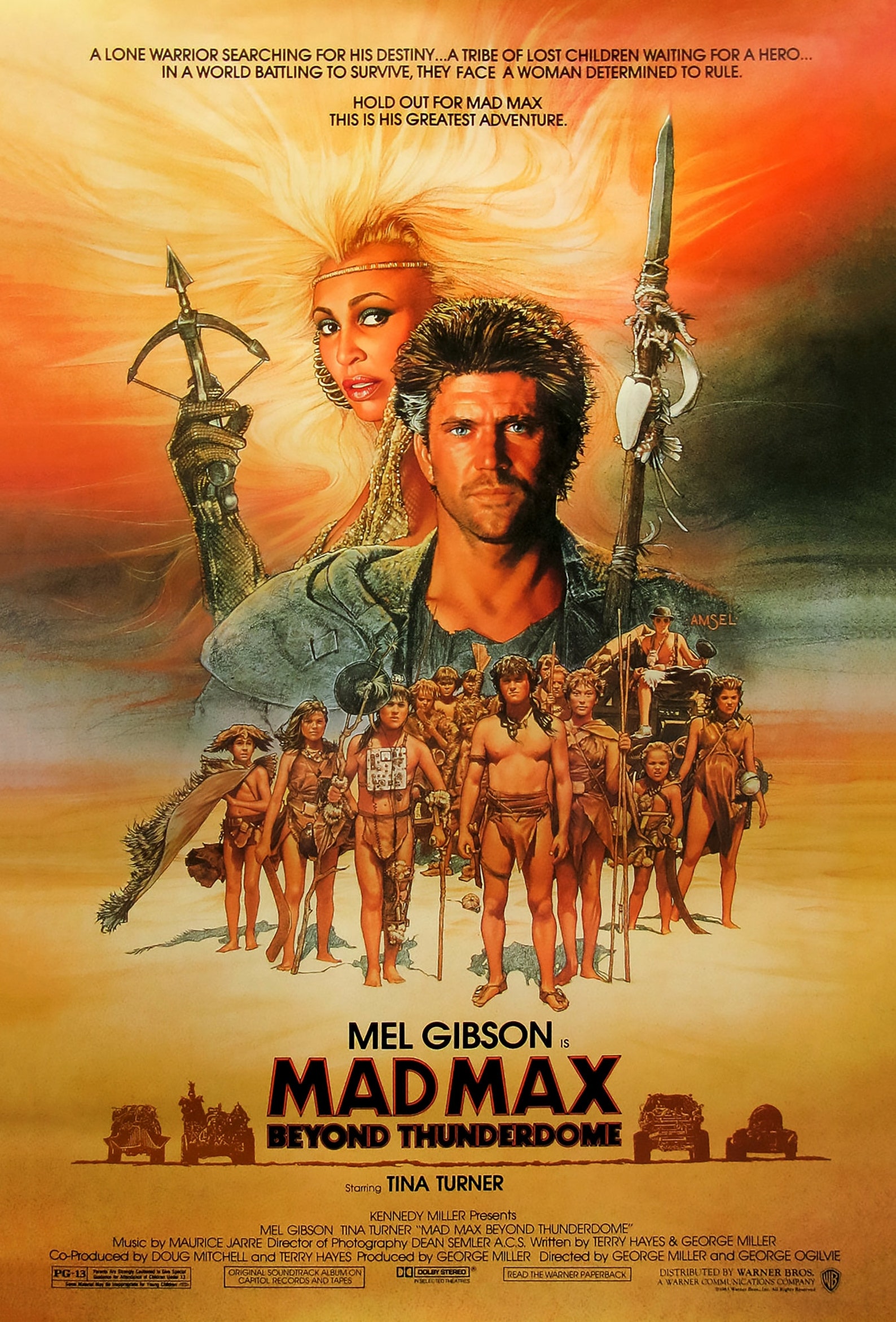 Mad Max Beyond Thunderdome Movie Poster Print and Canvas Print | Etsy