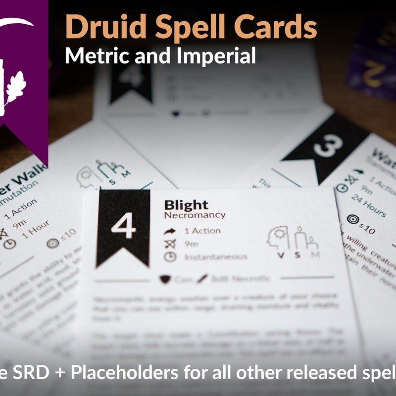 2024 Dnd Spell Cards - Etsy