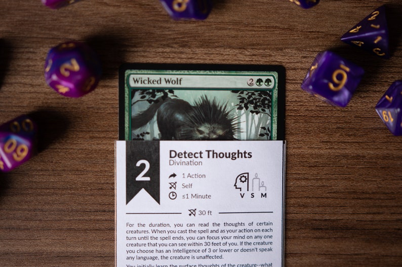 Wizard Spell Cards Metric and Imperial SRD Placeholders Dnd 5e - Etsy