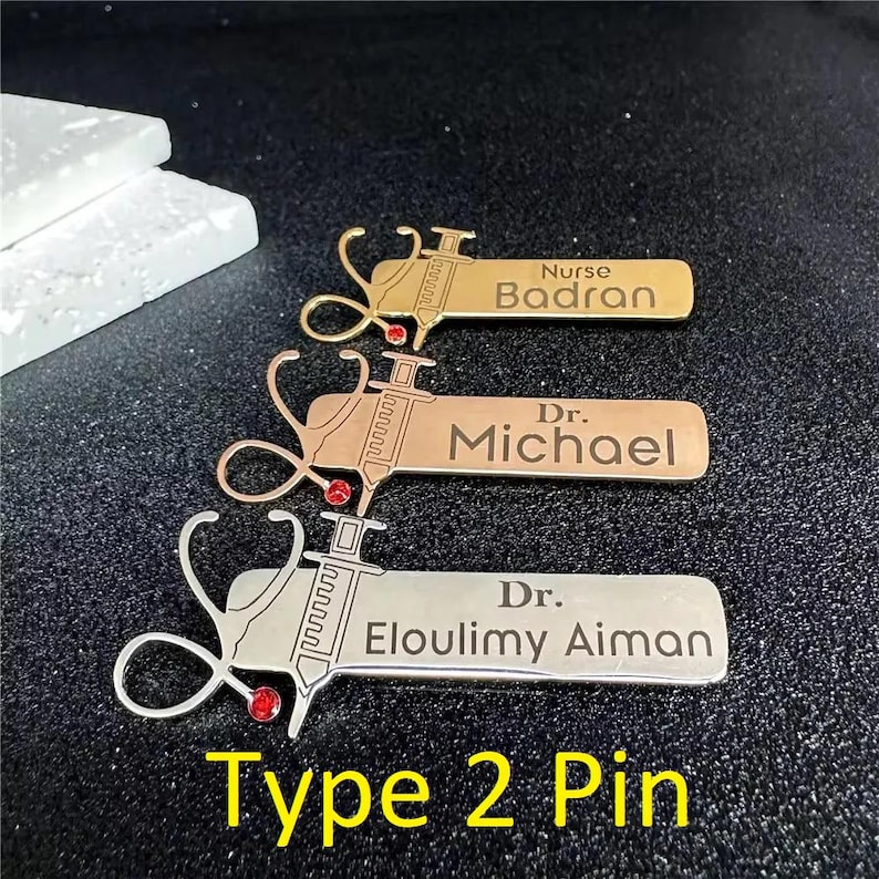 Custom Name Pin for Doctor, Nurse Pin, Personalized Doctor Pin, Doctor ...