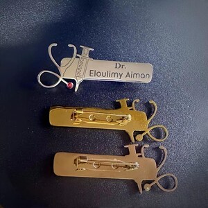 Custom Name Pin for Doctor, Nurse Pin, Personalized Doctor Pin, Doctor ...
