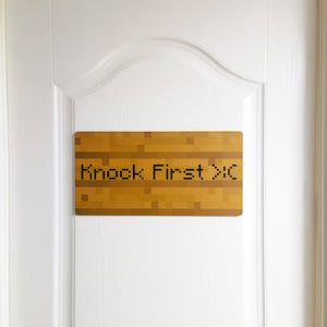 Minecraft Inspired Gift Minecraft Sign Minecraft Birthday Gift ...