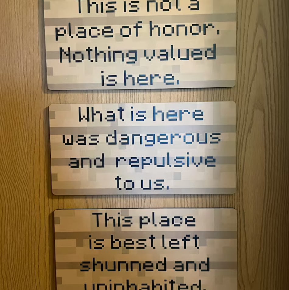 Minecraft Inspired Gift Minecraft Sign Minecraft Birthday - Etsy