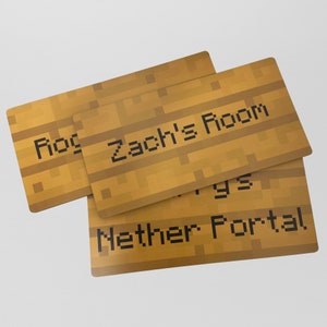 Minecraft Inspired Gift Minecraft Sign Minecraft Birthday Gift ...