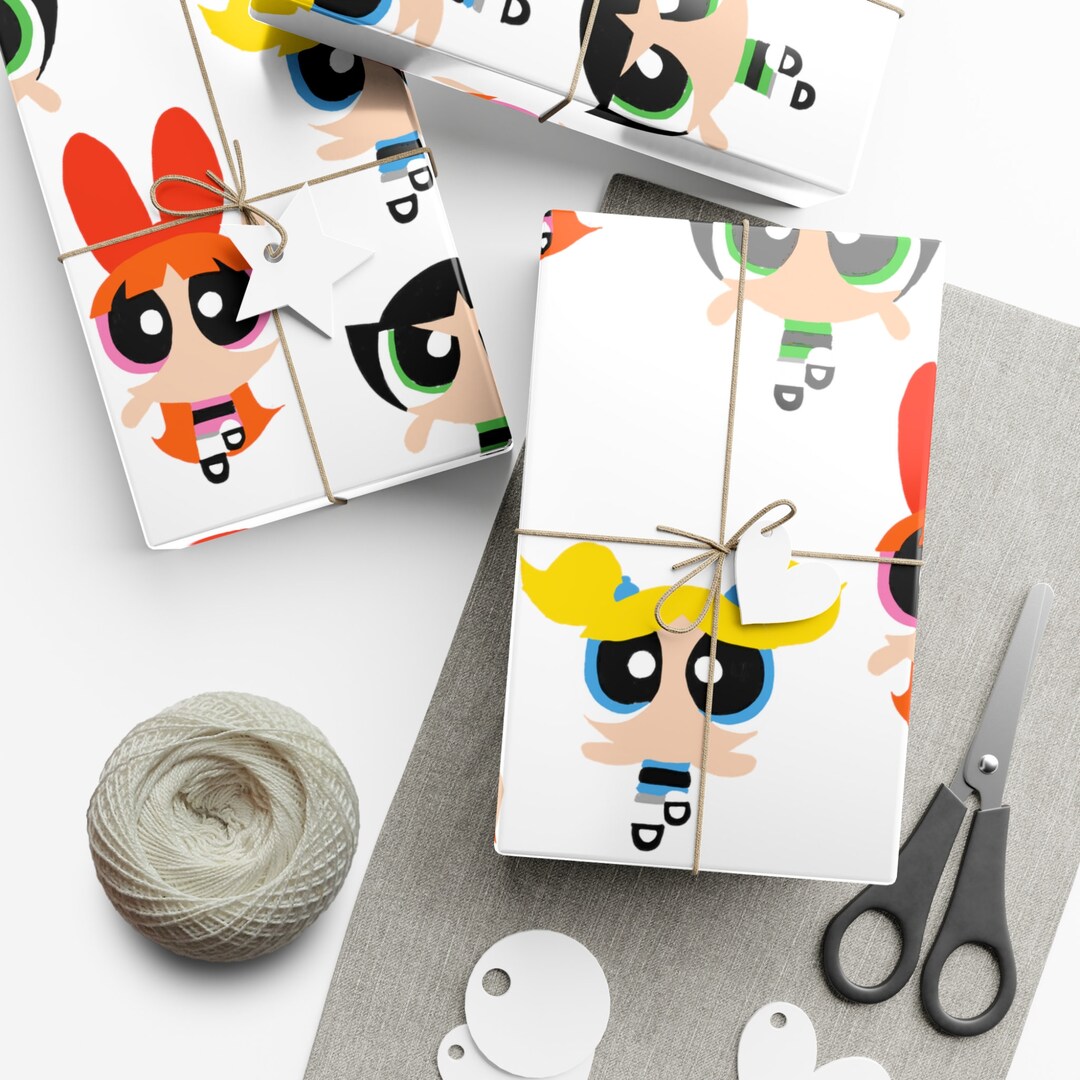 Powerpuff Girls Wrapping Paper, Christmas Gift Wrap - Etsy