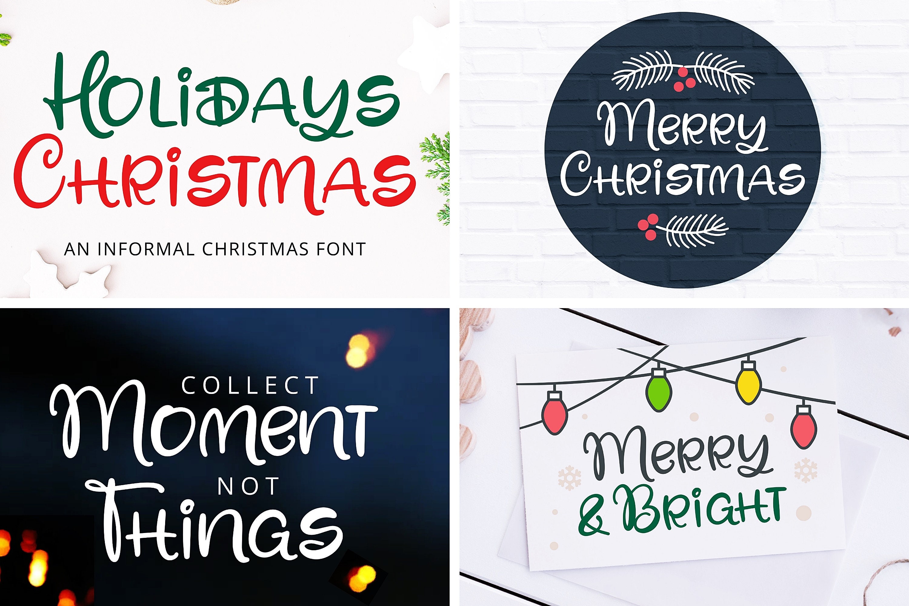 Christmas Font Bundle Cricut Font Bundle, Script Fonts, Cricut Fonts ...