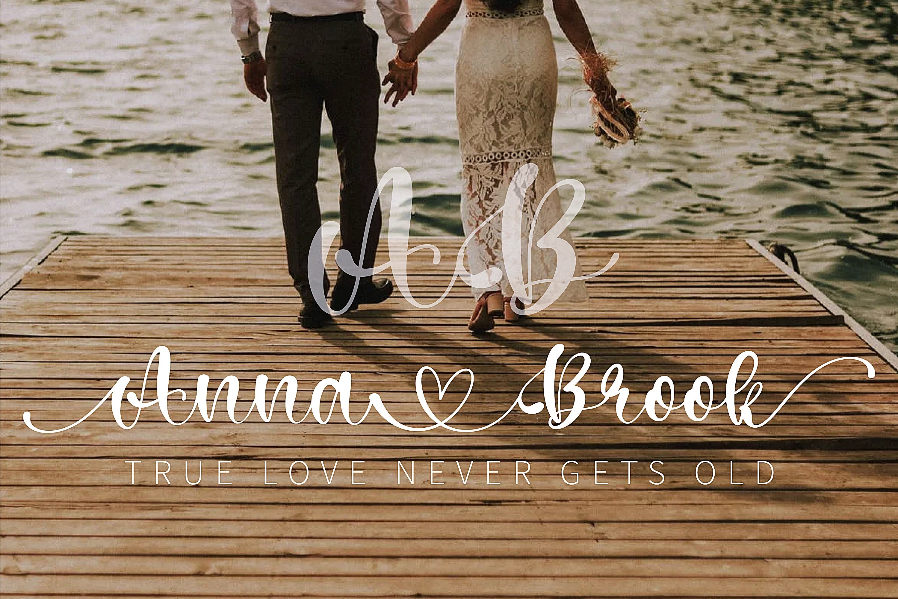 Botanical Cursive Font: Handwritten Wedding Font With Swashes (OTF, TTF ...