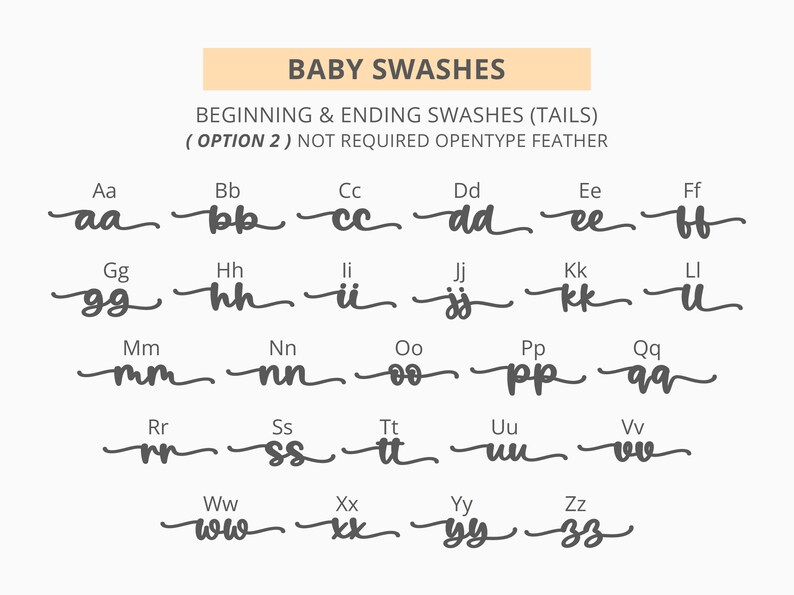 Connecting Heart Font With Tails, Thick Cursive SVG Fonts, Baby Script ...