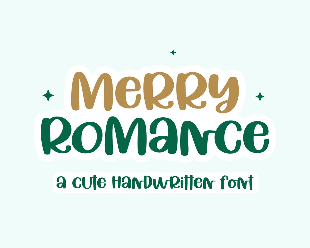 Christmas Font SVG | Playful Holiday Script Font | Handwritten Cursive ...