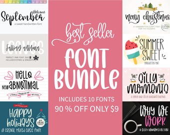 Modern & Classic Font Bundle Cricut Font Retro Font Vintage - Etsy